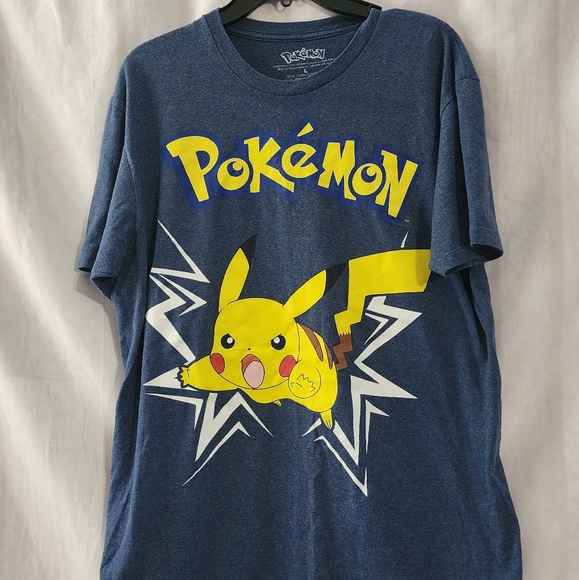 Pokemon | Shirts | Pokmon Pikachu Shortsleeved Teeshirt Blue Large In ...